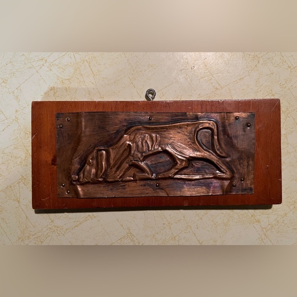 Vintage | Art | Vintage Copper Wood Bas Relief Hound Dog Art | Poshmark